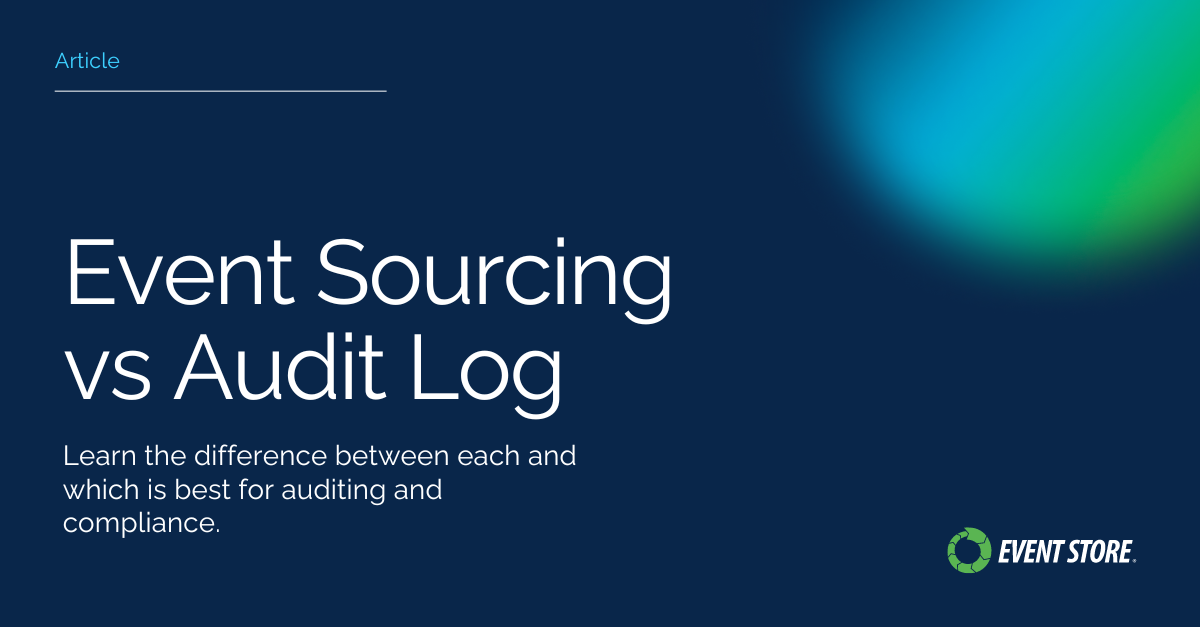 Event Sourcing vs Audit Log